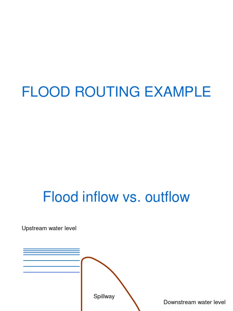 Flood Routing Example | Download Free PDF | Spillway | Discharge ...