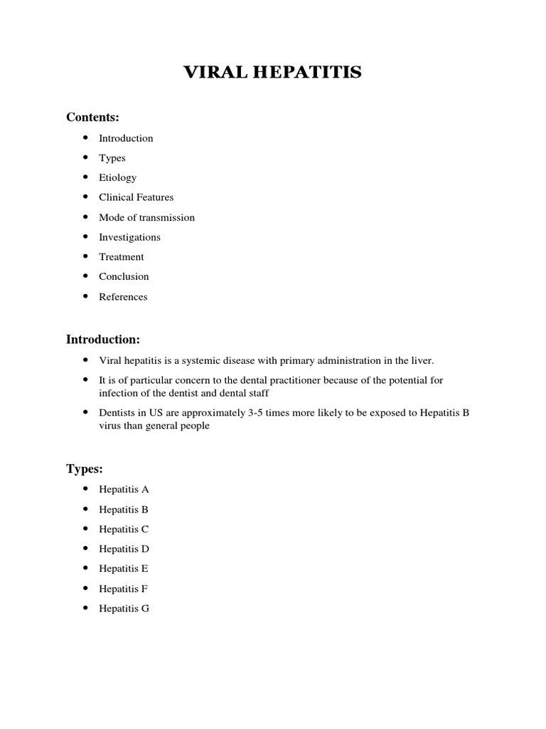 A Comprehensive Guide to Viral Hepatitis: Etiology, Transmission ...