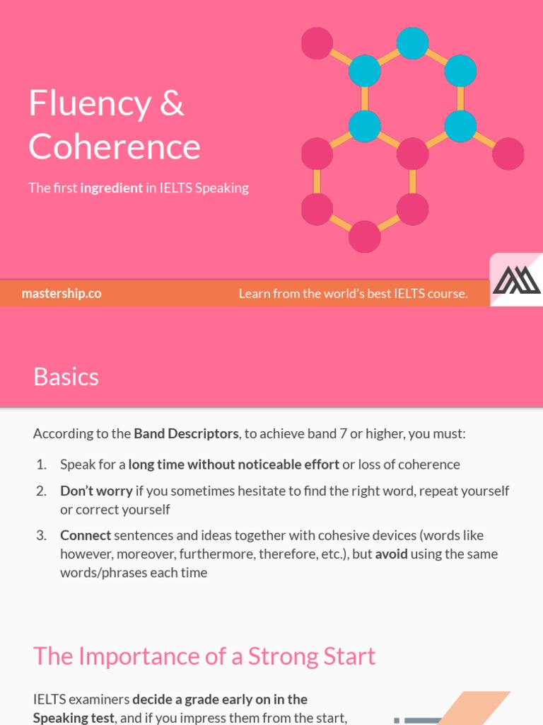 IELTS Speaking: Fluency & Coherence Tips | PDF | International English ...