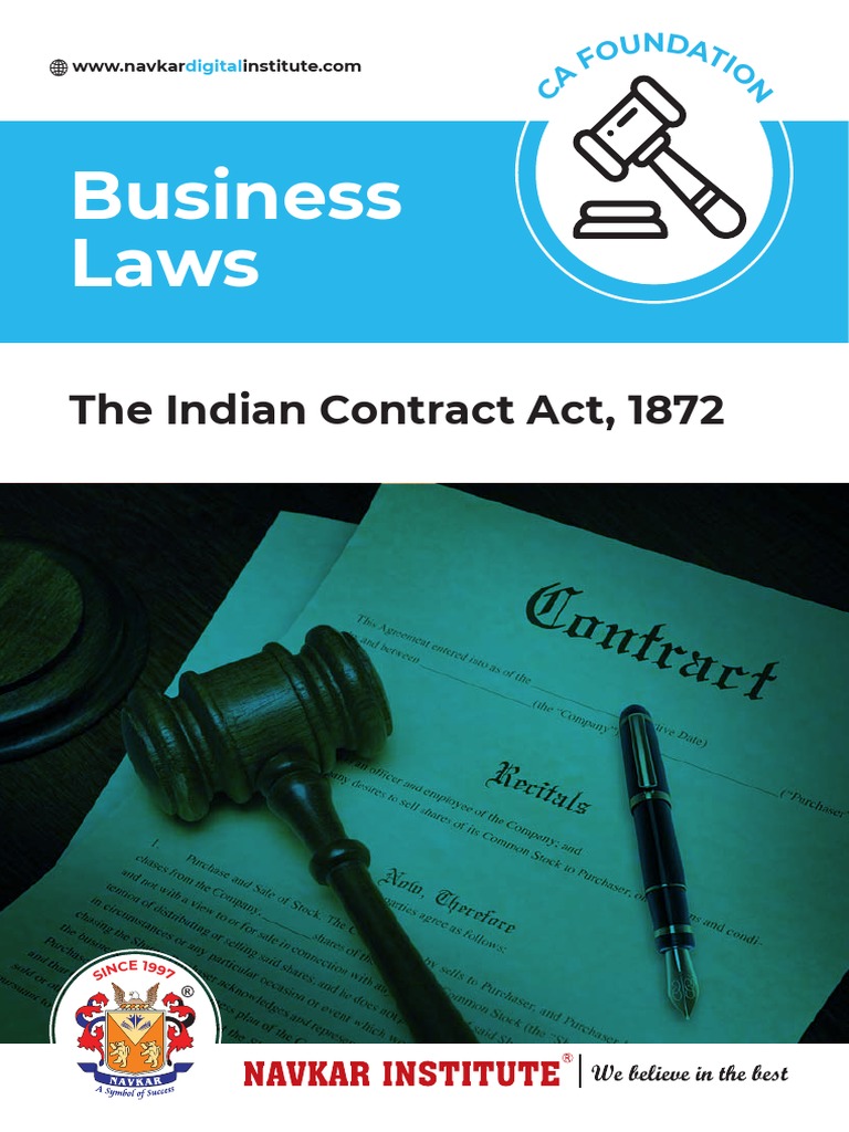 Indian Contract Act Notes 1 | PDF | Offer And Acceptance | Consideration