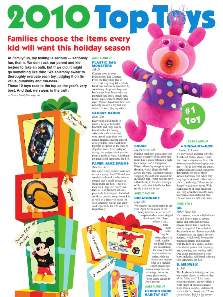2010 Toy Guide | PDF | Leisure | Entertainment (General)