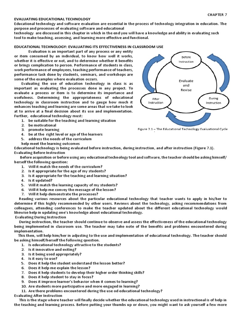Educ Tech 2 Chapter 7 | PDF | Educational Assessment | Educational ...