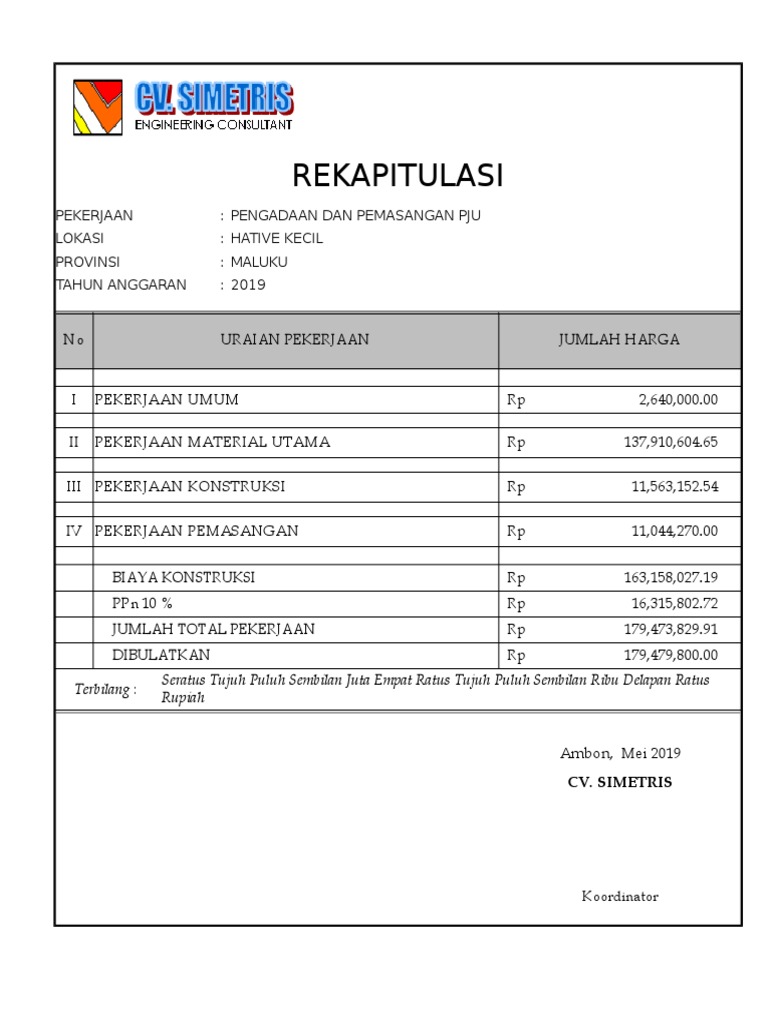 Rab Lampu - Hative Kecil Pju | PDF