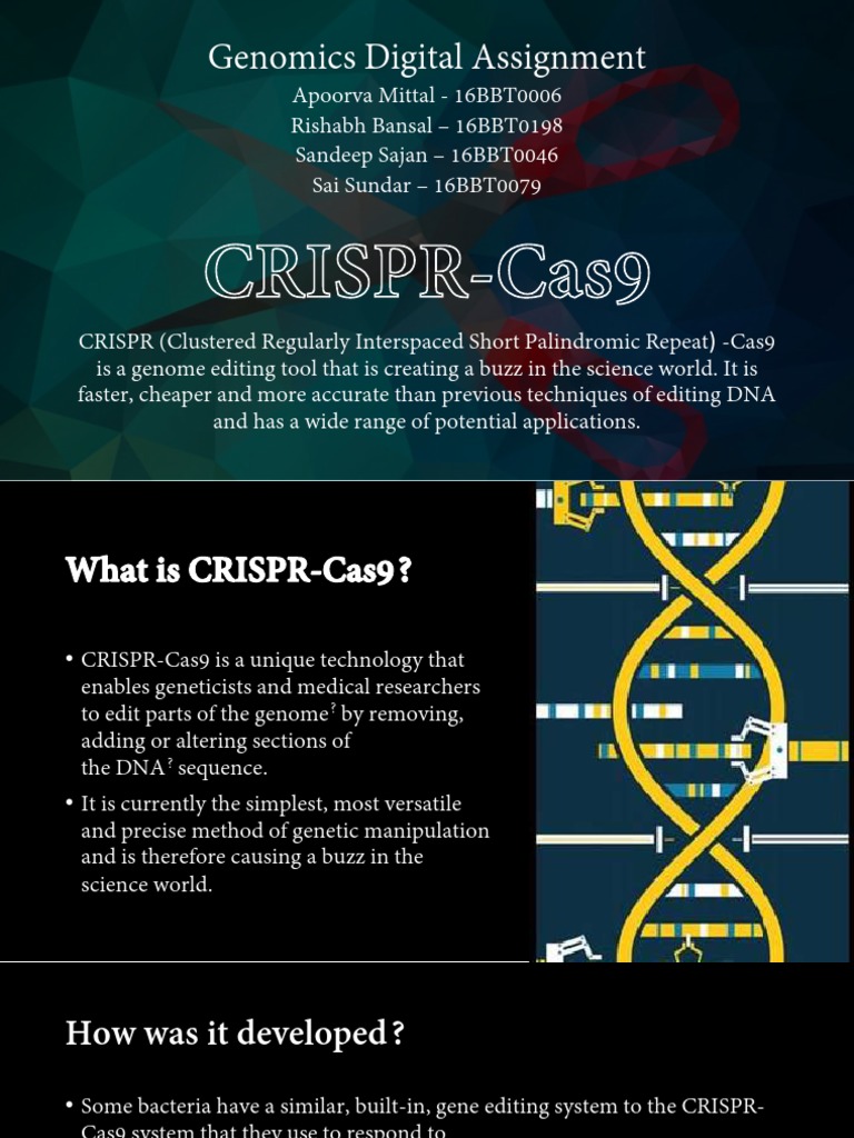 Potential Applications and Ethical Considerations of CRISPR-Cas9 Genome ...