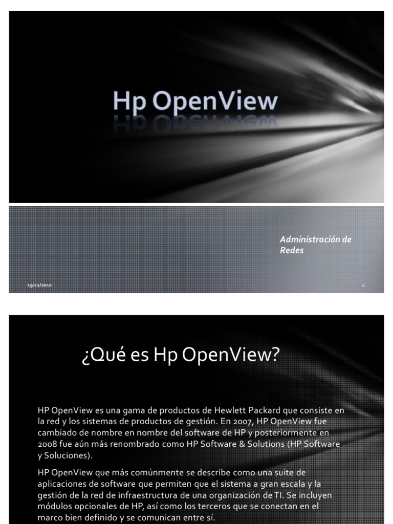 HP OpenView | PDF | Hewlett Packard | Servidor (Computación)