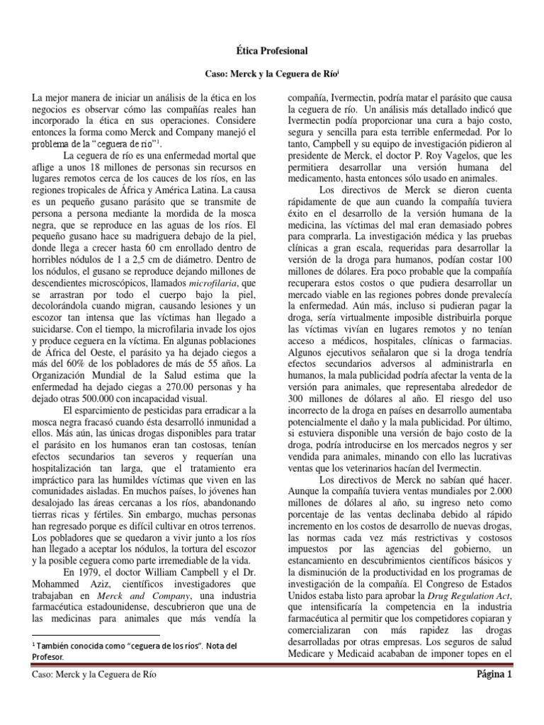 Caso Merck | PDF | Industria farmacéutica | Medicare (Estados Unidos)