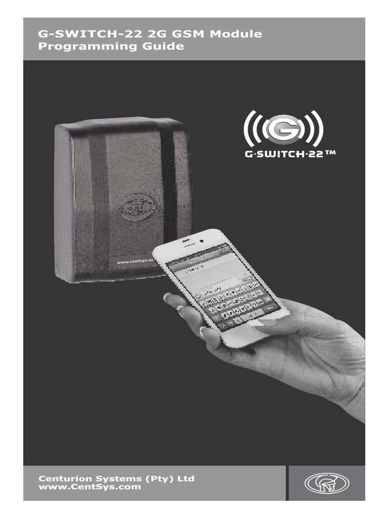 Centurion G-SWITCH-22 Pocket Programming Guide-22052015 AP WEB | PDF | Input/Output | Parameter ...