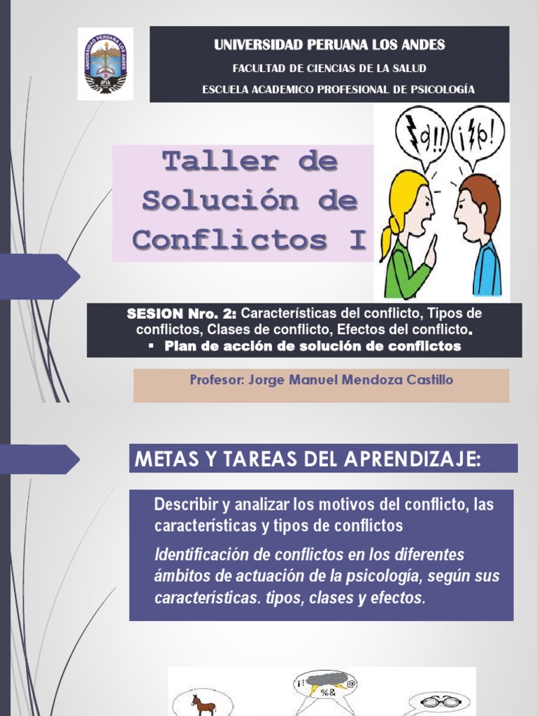 Taller De Solución De Conflictos Pdf Conflicto Proceso Sicología 5716