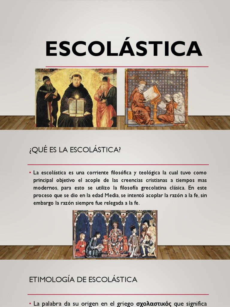 Escolástica | Filosofía occidental | Teorías filosóficas