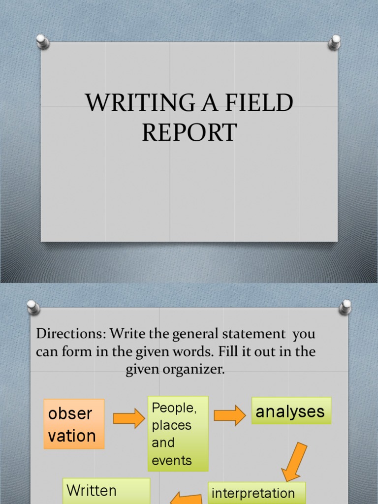 Writing A Field Report | PDF | Discipline (Academia) | Observation