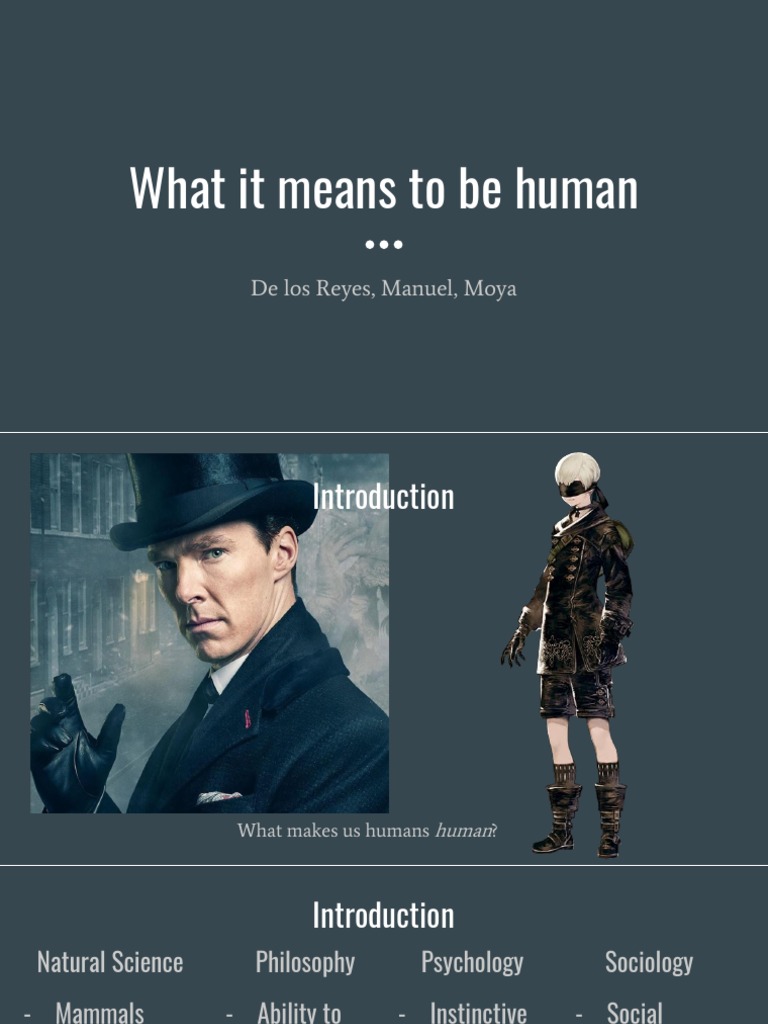 What It Means To Be Human | PDF | Human | Socialization