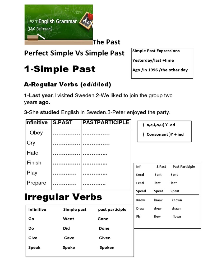 Simple Past Expressions | PDF