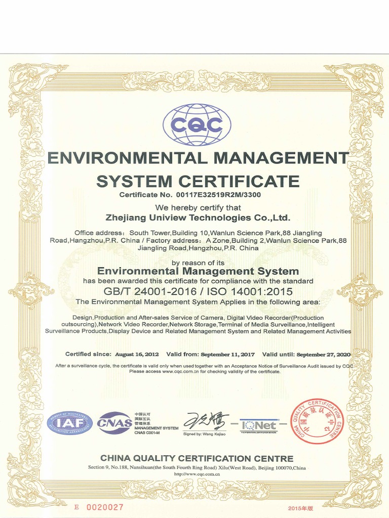 Environmental Managemenr System ISO 14001 | PDF