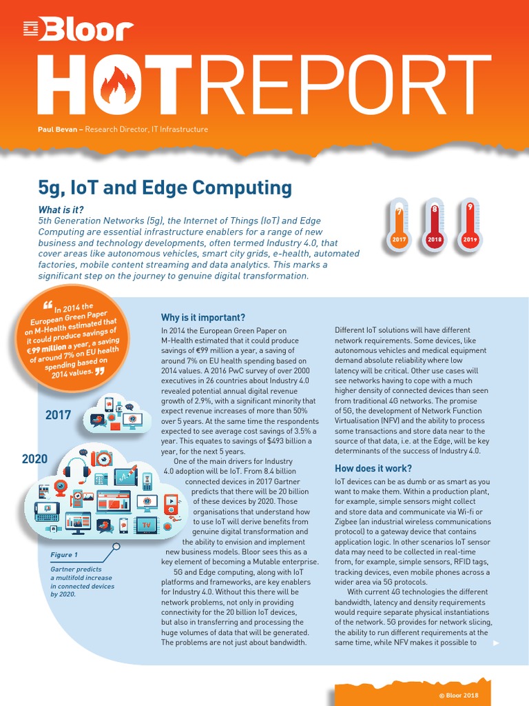 5g Iot and Edge Computing | PDF | Internet Of Things | Computer Network