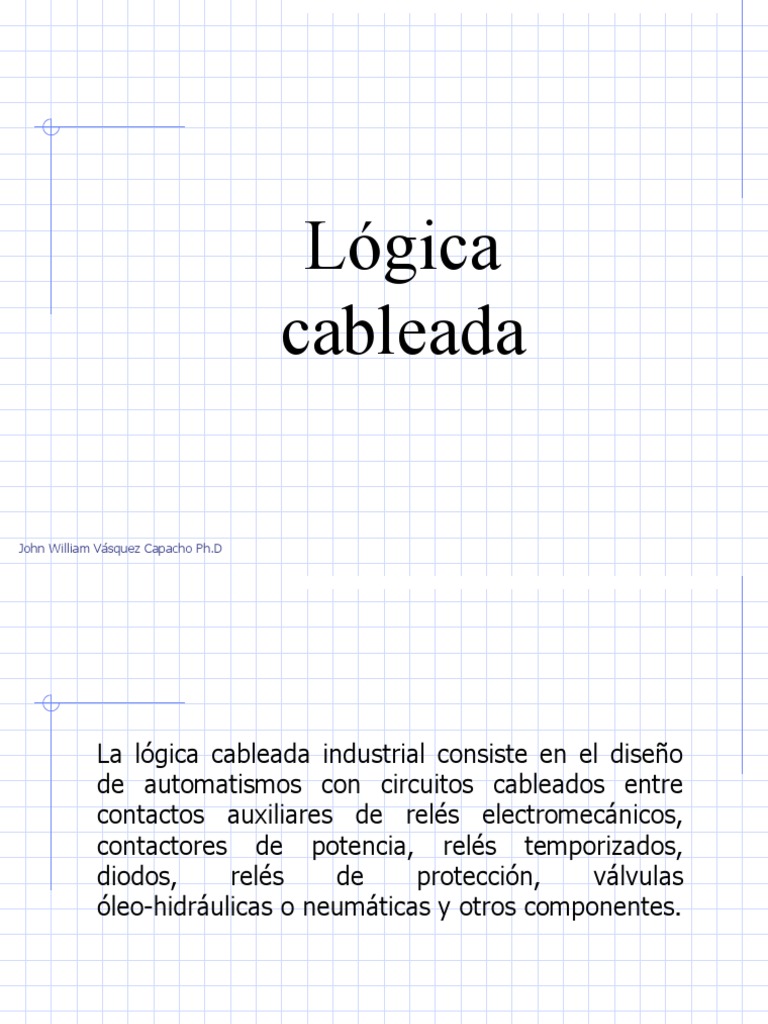 Clase - 1 Logica Cableada | PDF | Relé | Bienes manufacturados