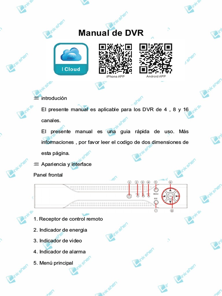 Manual DVR | PDF | Grabadora de vídeo digital | Dirección IP