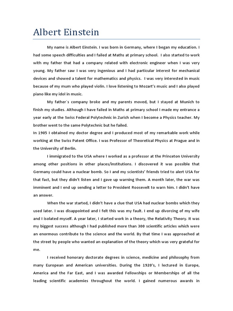 Albert Einstein: Life and Achievements | PDF | Albert Einstein | Academia
