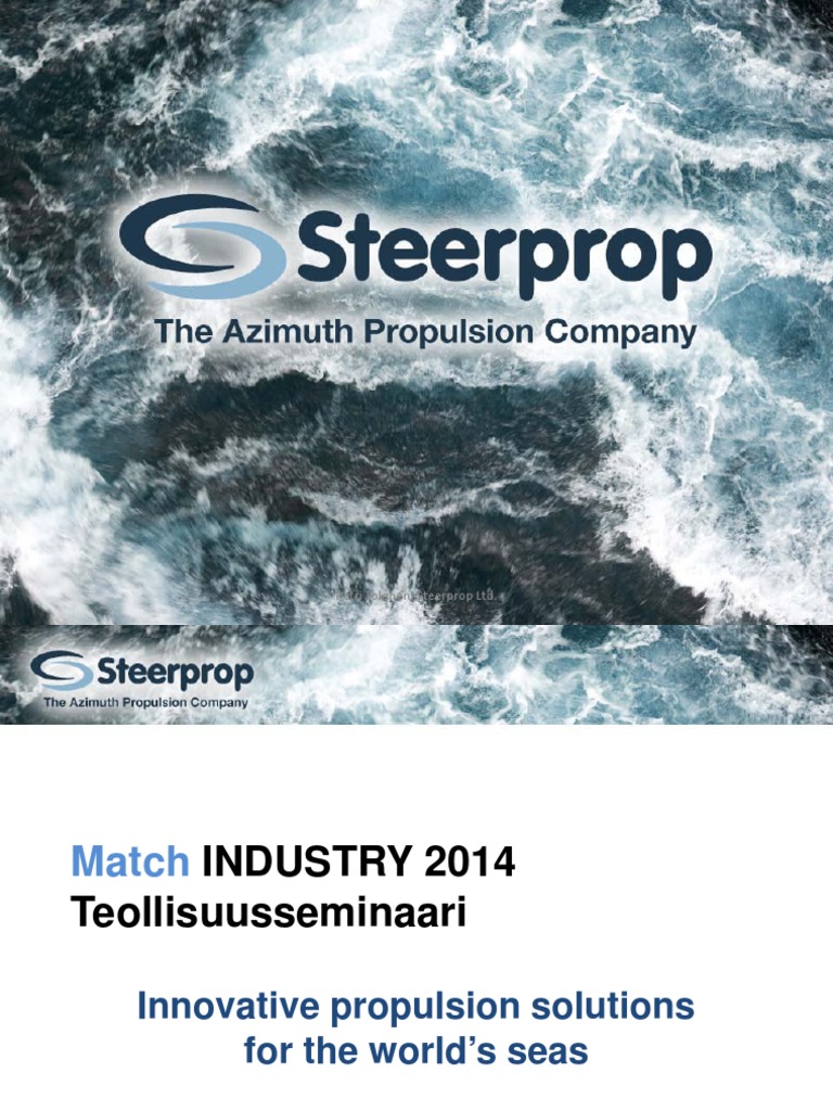 Steerprop Ltd: Innovative Propulsion Solutions | PDF | Ships | Water ...