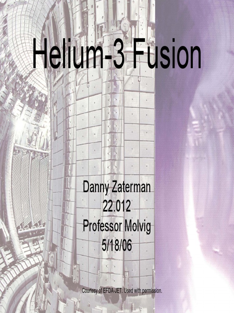Helium3 Fusion PDF | PDF | Nuclear Fusion | Nuclear Energy
