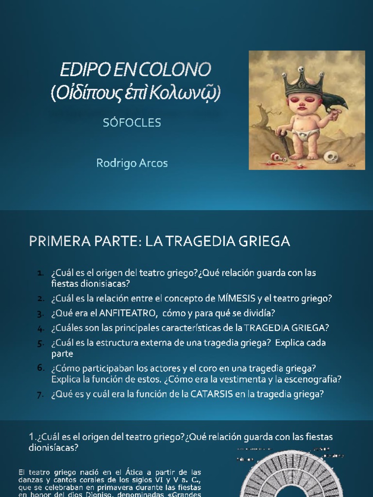 Edipo El Colono | PDF | Edipo | Tragedia griega