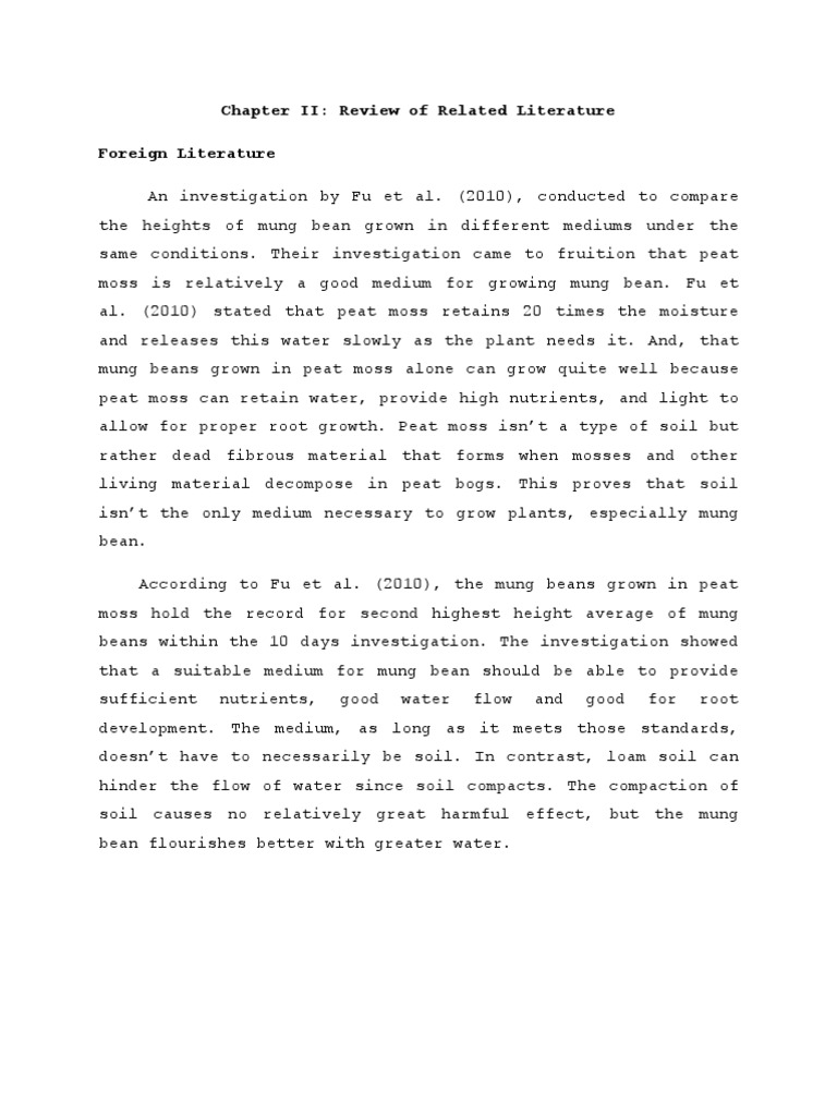 Chapter II: Review of Related Literature Foreign Literature | PDF ...
