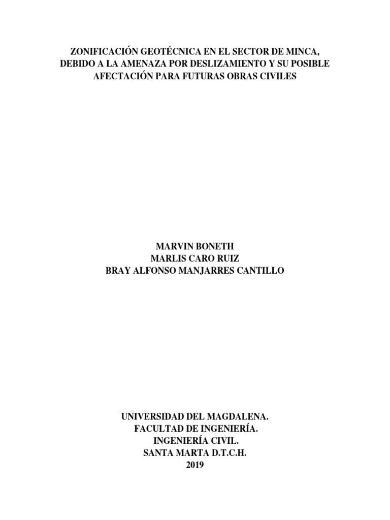 Zonificación en Minca | Descargar gratis PDF | Clima | Sistema de ...