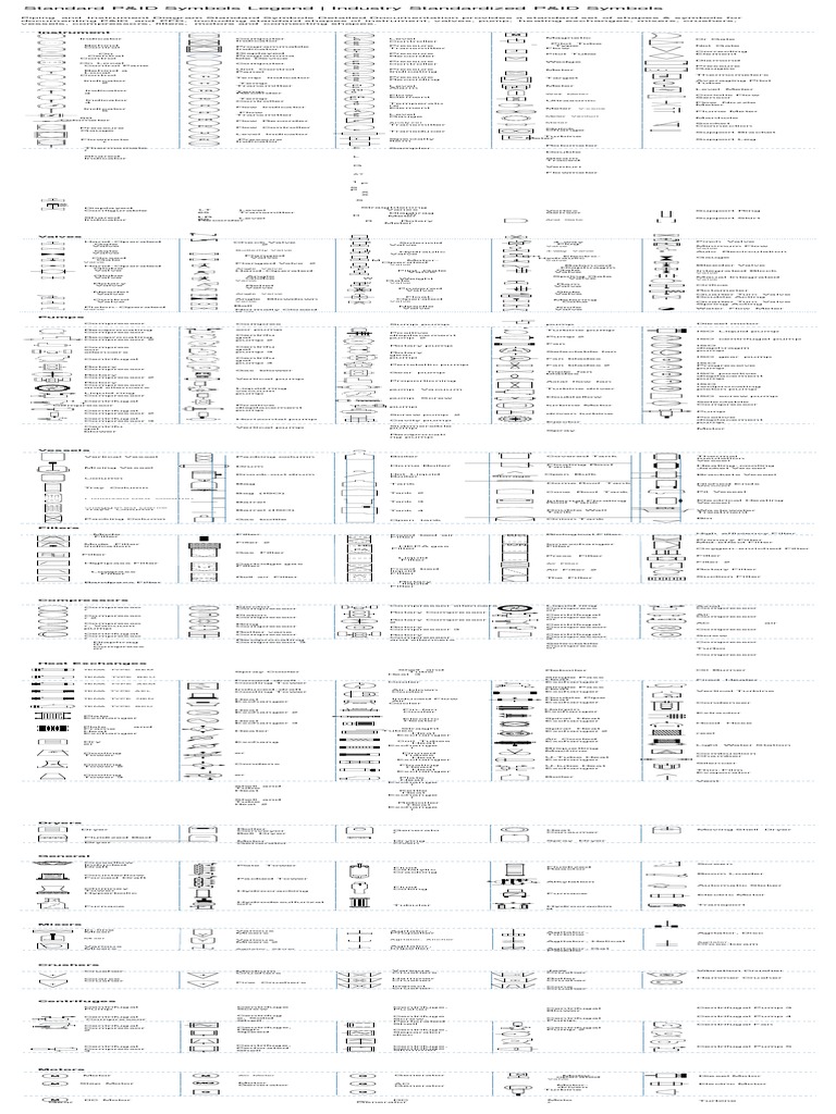 Pid Legend | PDF | Pump | Valve