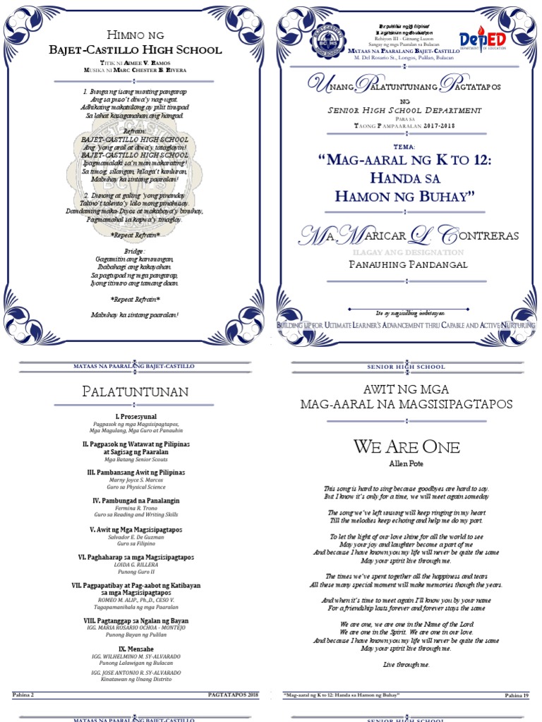 Bajet Shs Invitation Blue | PDF