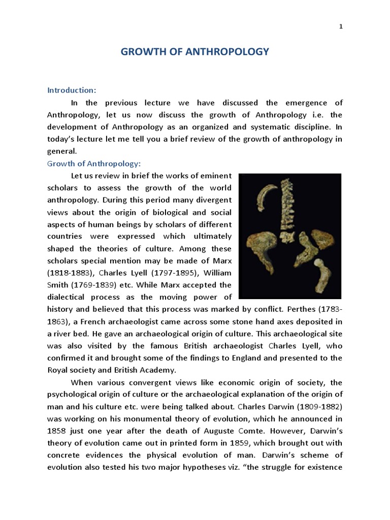Anthropology Notes | PDF | Anthropology | Archaeology