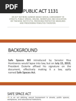 Powerpoint Presentation of Safe Spaces Act RA 11313 | PDF | Sexual ...