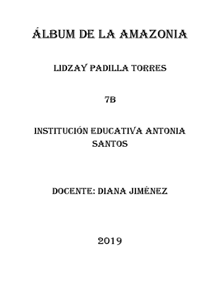 Álbum de La Amazonia | PDF | Entertainment (General)