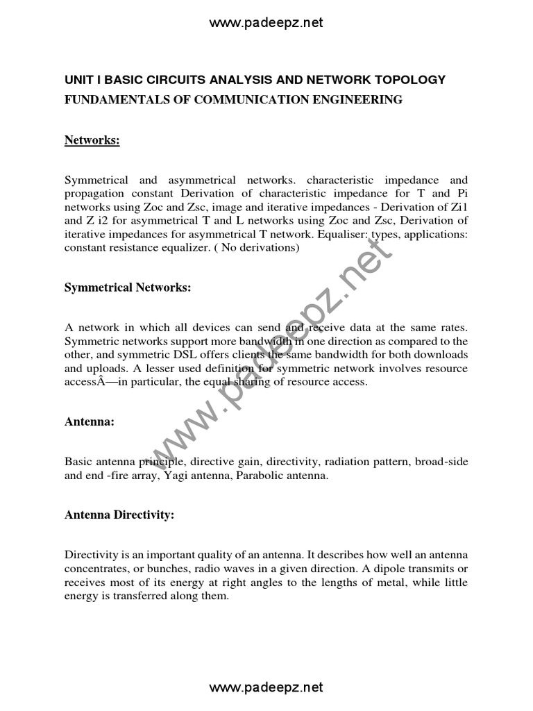Basic Circuit Analysis & Antennas | PDF | Electrical Network | Antenna ...
