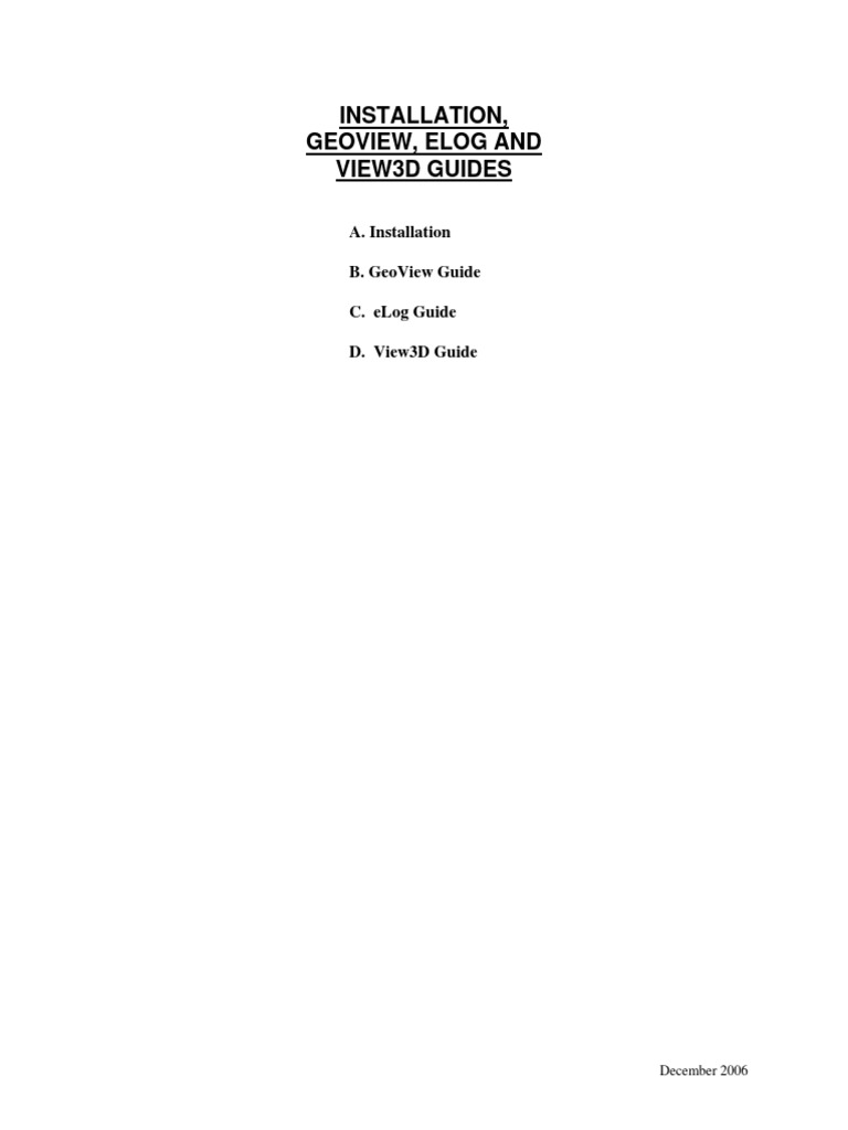 360 Geoview Elog Guide 2007 | PDF | Superuser | Microsoft Windows