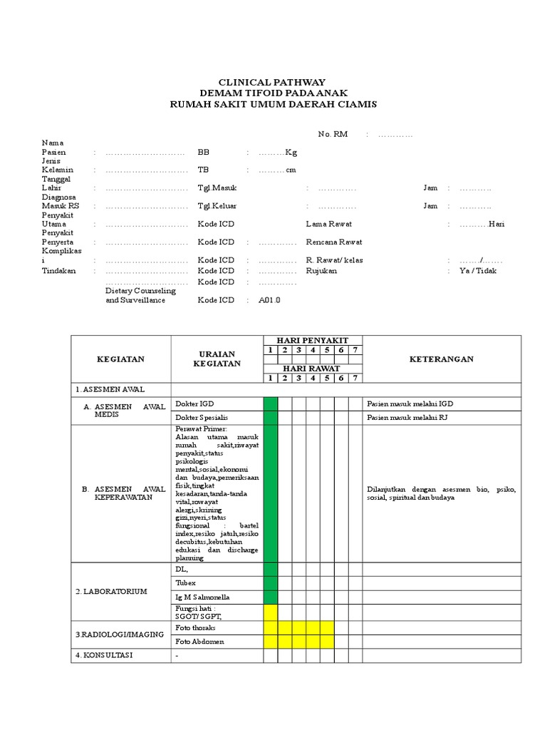 CP Demam Tifoid Pada Anak | PDF