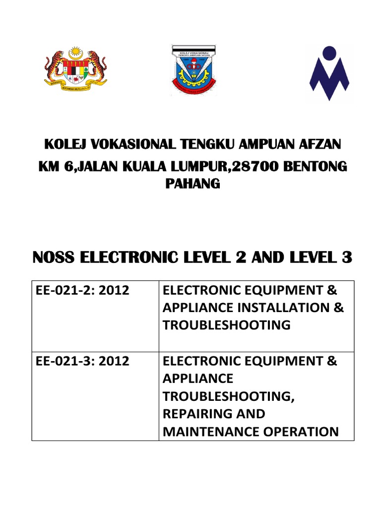 Noss Electronic Level 2 and Level 3 | PDF