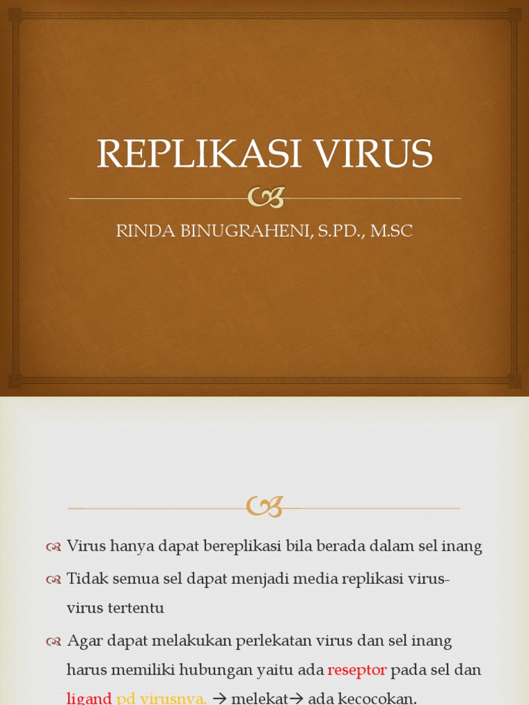 Siklus Replikasi Virus: Proses dan Mekanisme | PDF