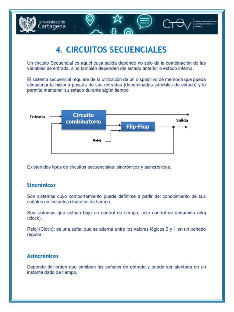 Circuitos Secuenciales | PDF | Diseño electronico | Tecnología digital