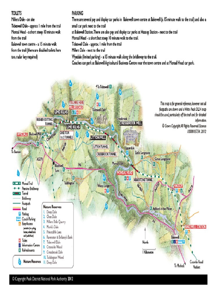 Monsal-Trail-Map - Easy Going 514972870 | PDF