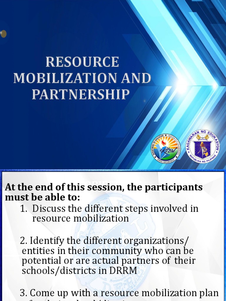 Resource Mobilization and Partnership | PDF | Resource | Emergency ...