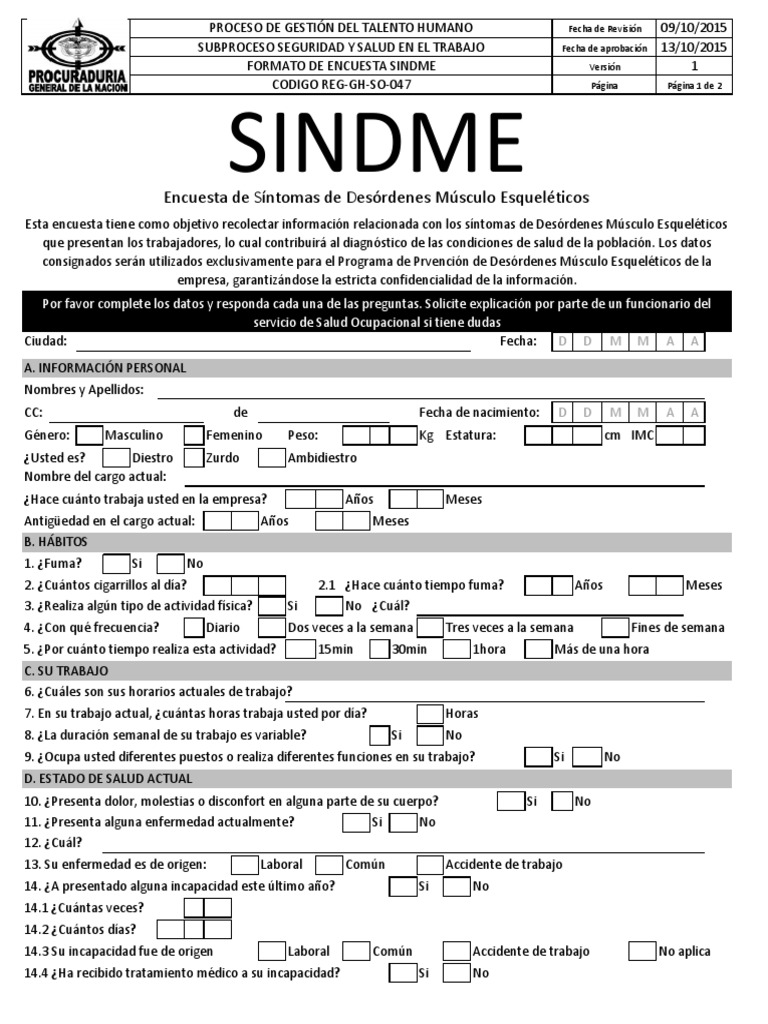 Encuesta de Morbilidad Sentida | PDF | Enfermedades y trastornos ...