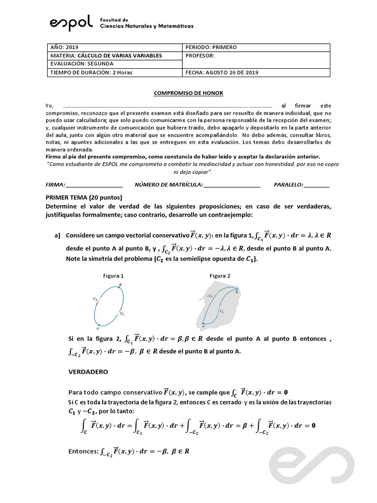 Solucion Examen | PDF | Esfera | Integral