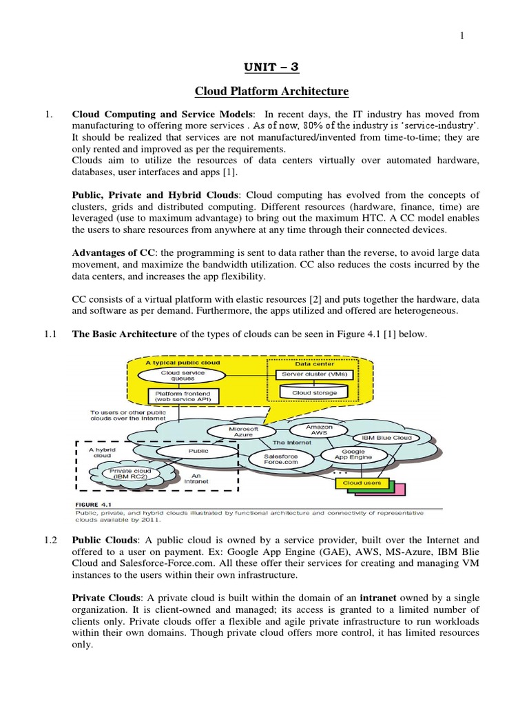 Unit - 3 Cloud Platform Architecture | PDF | Soap | Cloud Computing