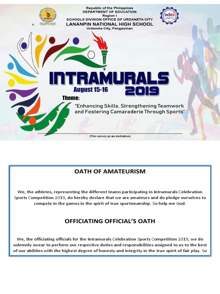 Cluster Programme | PDF | Summer Olympic Sports | Hobbies