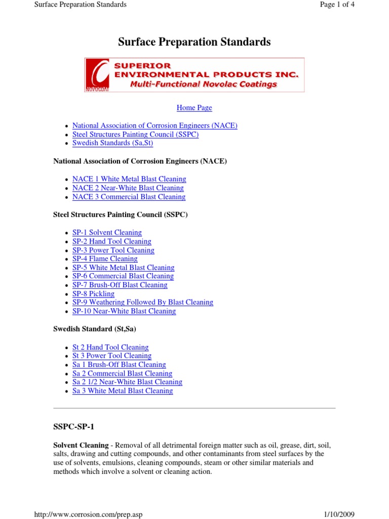 Surface Preparation Standards | PDF | Rust | Paint