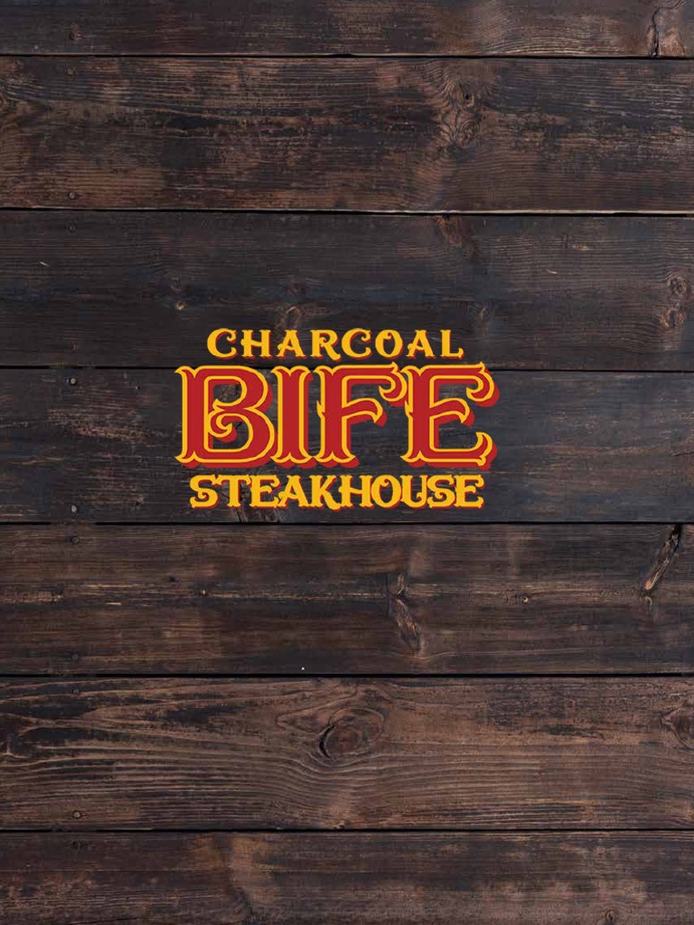 BIFE Charcoal Steakhouse Menu | PDF | Steak | Drink