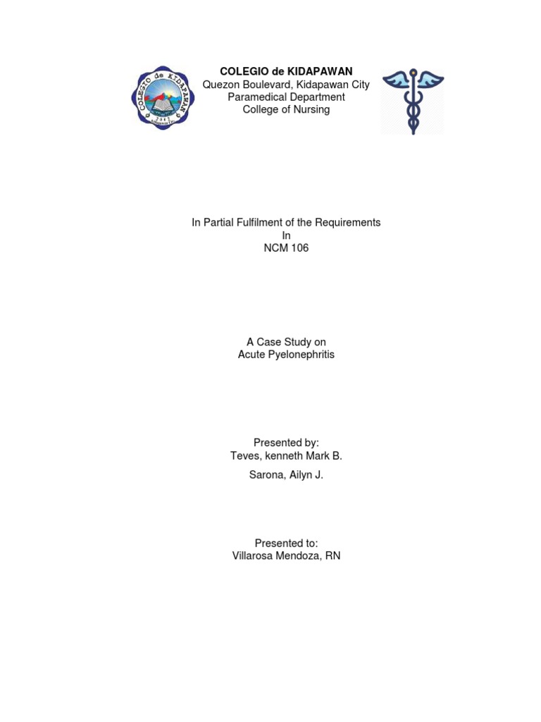 CP Front Page and Acknowledgement | PDF | Clinical Medicine | Medical ...