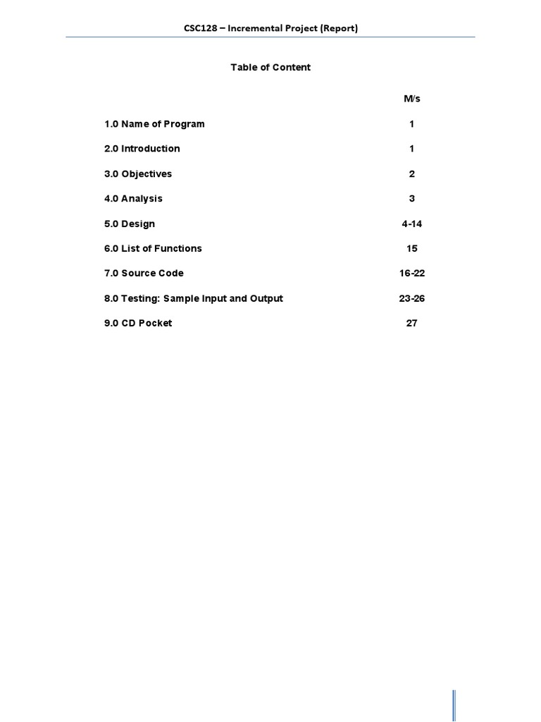 Csc128 Project Report Pdf Software Engineering Computer Programming