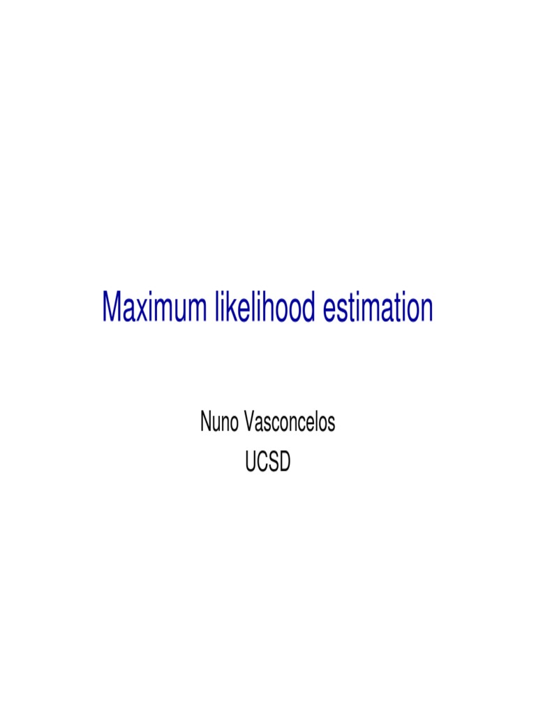Bayesian and MLE | PDF | Estimator | Bias Of An Estimator
