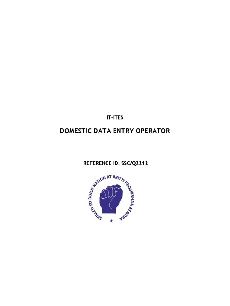 233552520-Domestic Data Entry Operator | PDF | Help Desk | Computer Network