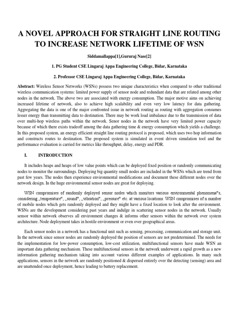 An Energy Efficient Straight Line Routing Protocol to Increase Network Lifetime in Wireless ...